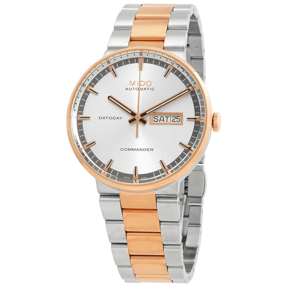 Mido Open Box - Mido Commander II Automatic Silver Dial Men's Watch ...