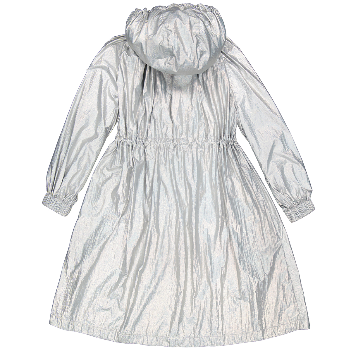 Moncler Open Box - Moncler Ladies Silver Akubens Laminated Nylon Coat ...