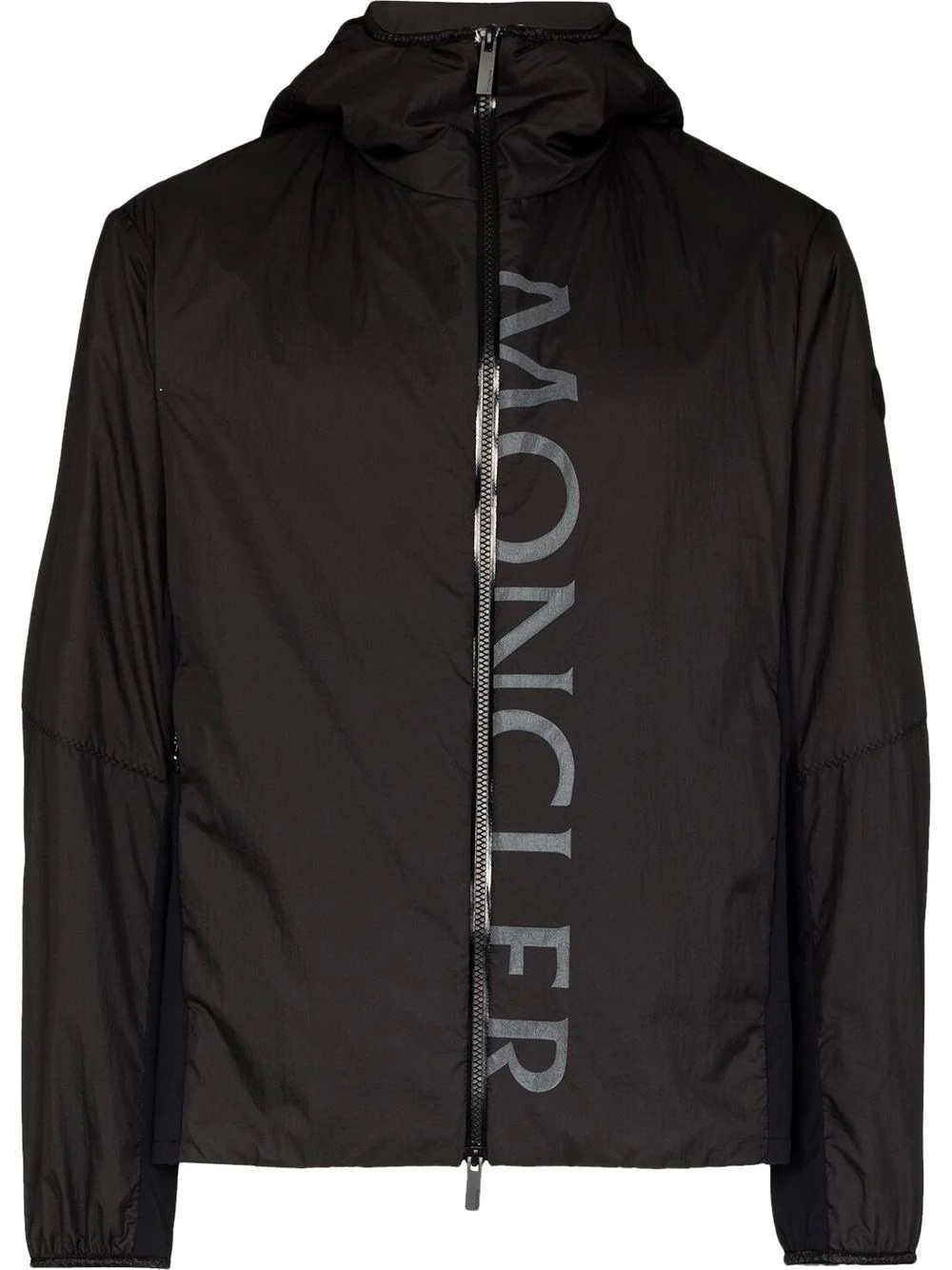 Moncler Open Box - Moncler Men's Black Ichiro Logo Windbreaker Jacket ...