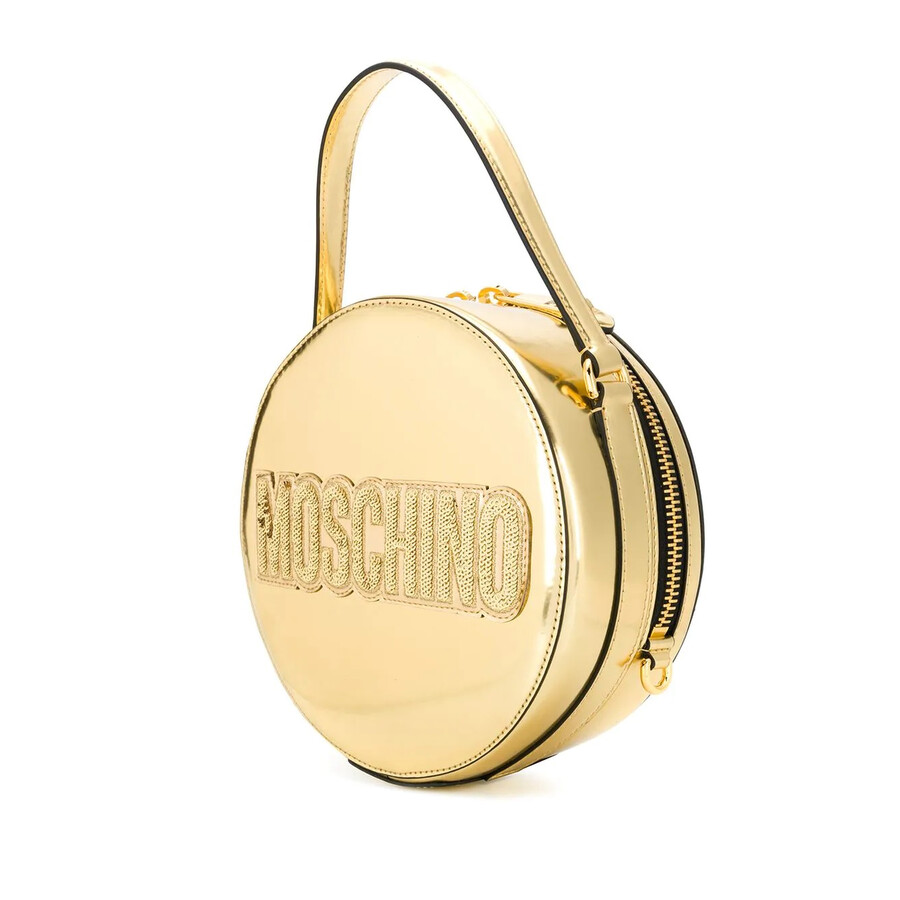 Moschino Open Box - Moschino Ladies Gold Teddy Bear Round Watch Bag A ...