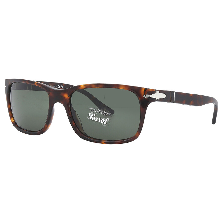 Persol Open Box - Persol Green Rectangular Men's Sunglasses PO3048S 24/ ...