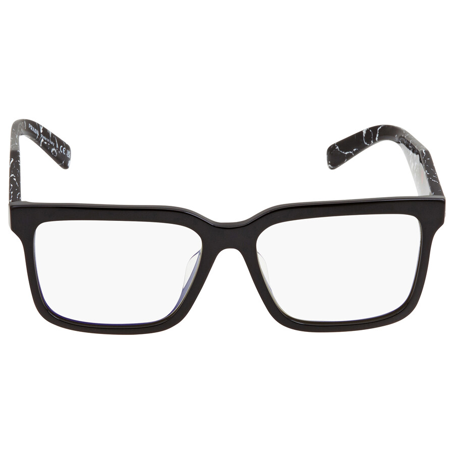 Prada Open Box - Prada Clear Blue Light Filter Square Ladies Sunglasses ...