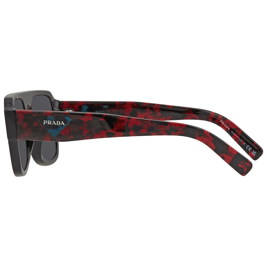 Prada Open Box - Prada Dark Gray Pilot Men's Sunglasses PR 22YS 1AB5S0 ...