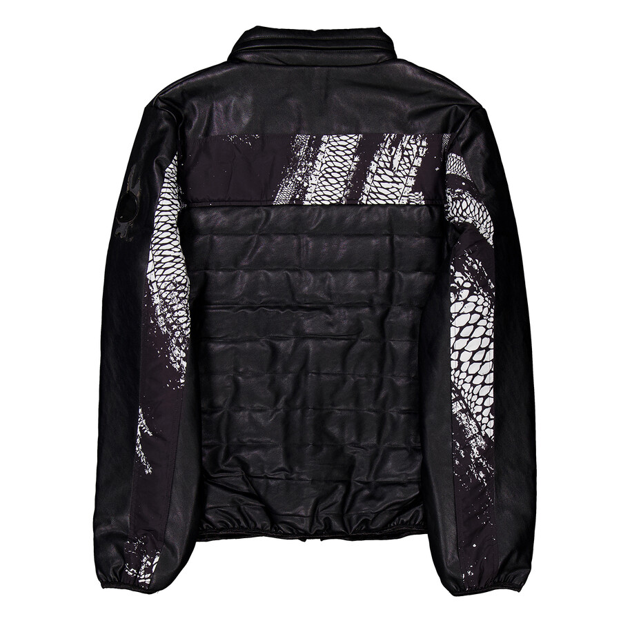 Roberto Cavalli Open Box - Roberto Cavalli Men's Panelled Python Print Puffer Jacket, Size X ...