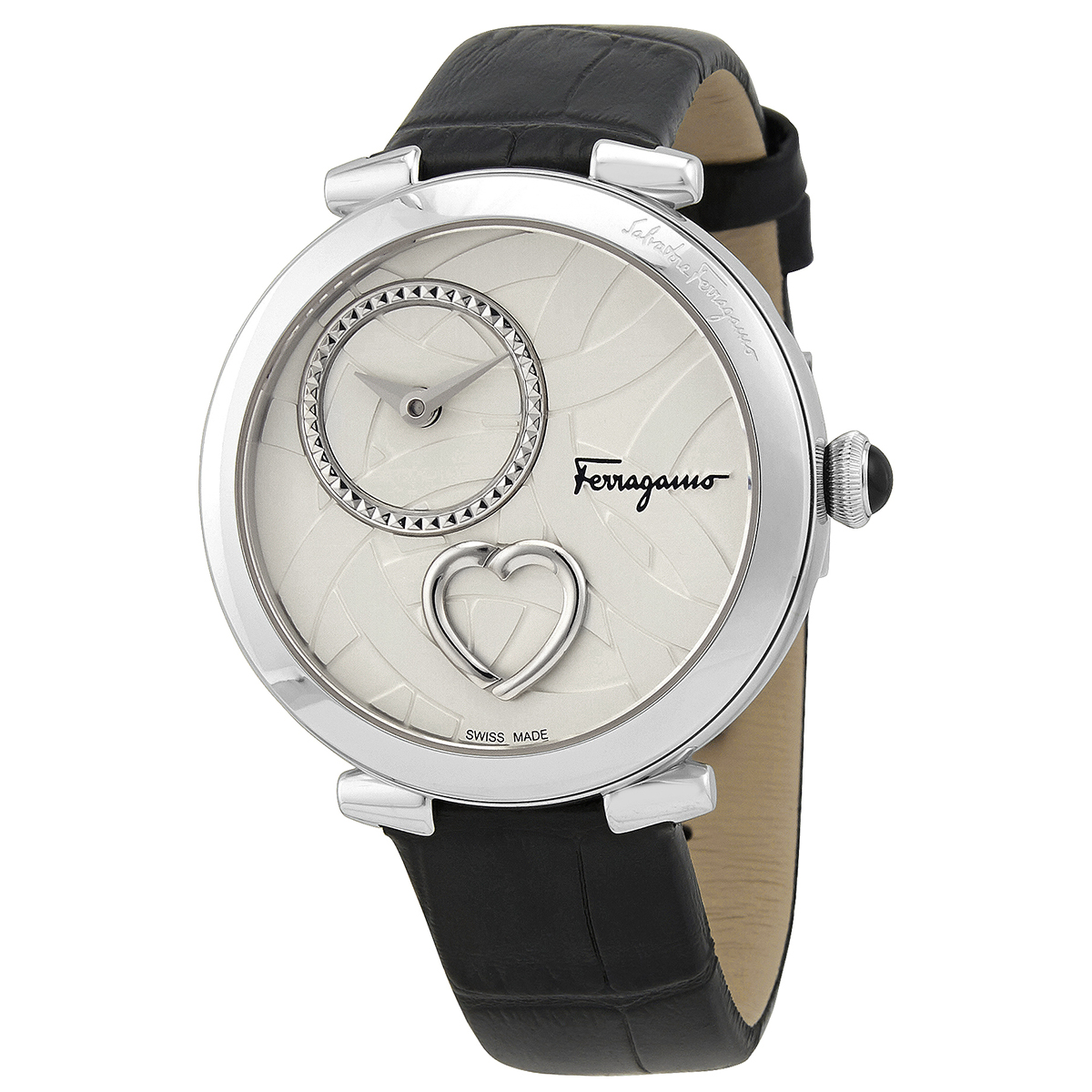 Salvatore Ferragamo Open Box - Salvatore Ferragamo Cuore Quartz Silver ...