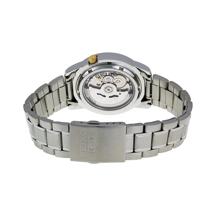 Seiko Open Box - Seiko 5 Automatic Gold Dial Stainless Steel Men's ...