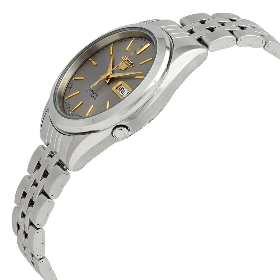 Seiko Open Box - Seiko 5 Automatic Grey Dial Men's Watch SNKL19J1 ...