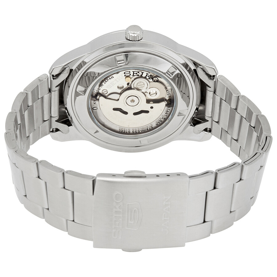 Seiko Open Box - Seiko 5 Automatic Silver Dial Men's Watch SNKN09J1 ...