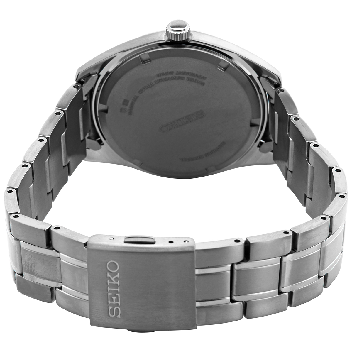 Seiko Open Box - Seiko Classic Quartz Blue Dial Grey Titanium Men's ...