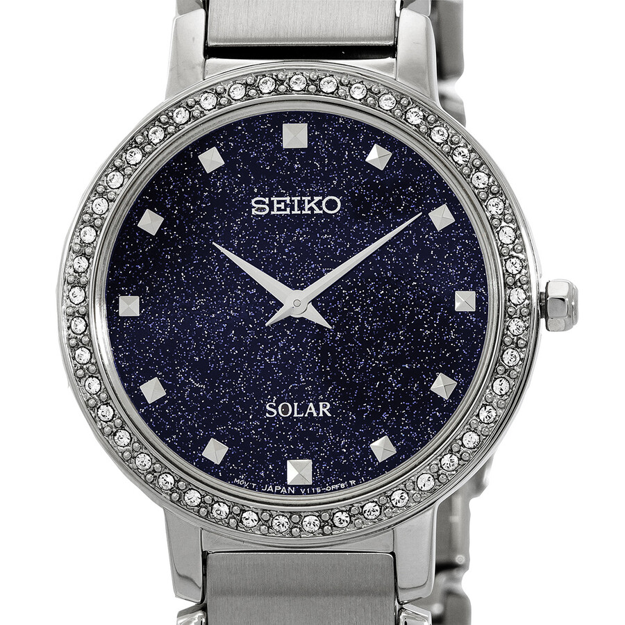 Seiko Open Box - Seiko Core Quartz Crystal Blue Dial Ladies Watch ...