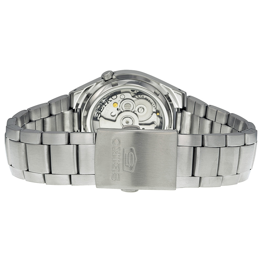 Seiko Open Box - Seiko Series 5 Automatic Black Dial Stainless Steel ...