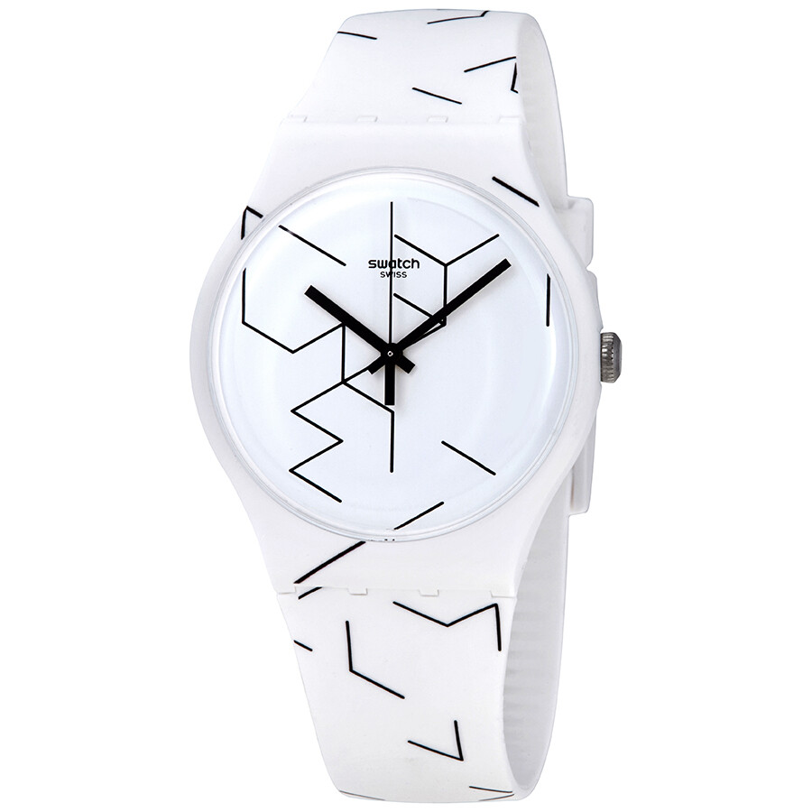 Swatch Open Box - Swatch Meiro Quartz White Dial Men's Watch SUOW164 ...