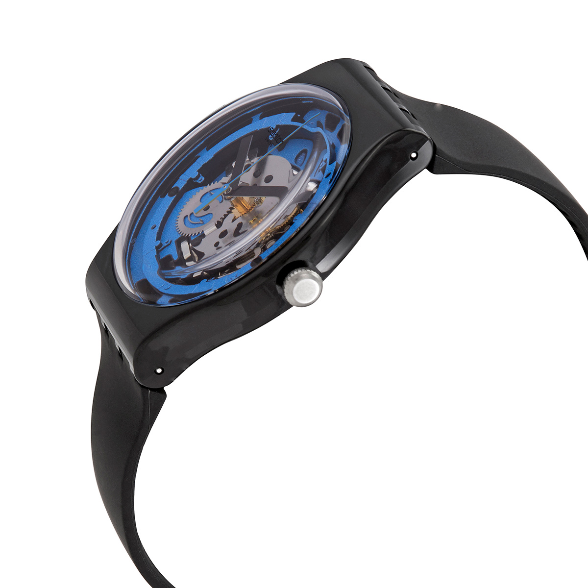 Swatch Open Box - Swatch Monthly Drops Blue Anatomy Quartz Unisex Watch ...