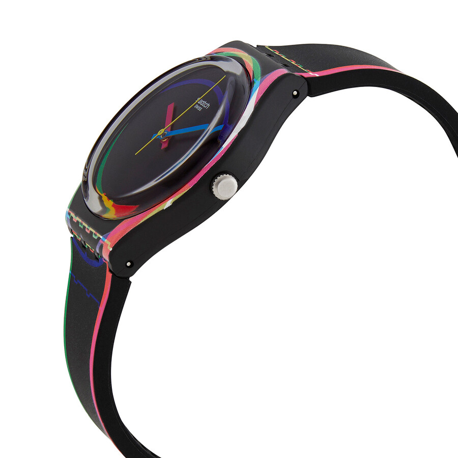 Swatch Open Box - Swatch Red Shore Quartz Black Dial Ladies Watch GB333 ...