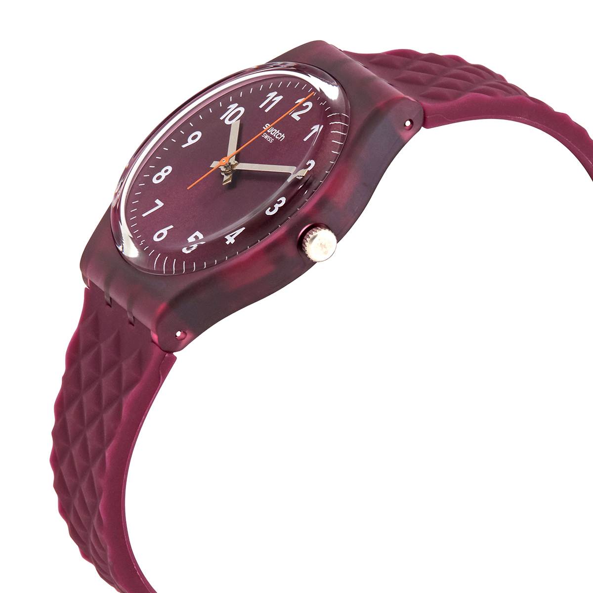 Swatch Open Box - Swatch REDNEL Quartz Red Dial Unisex Watch GR184 ...