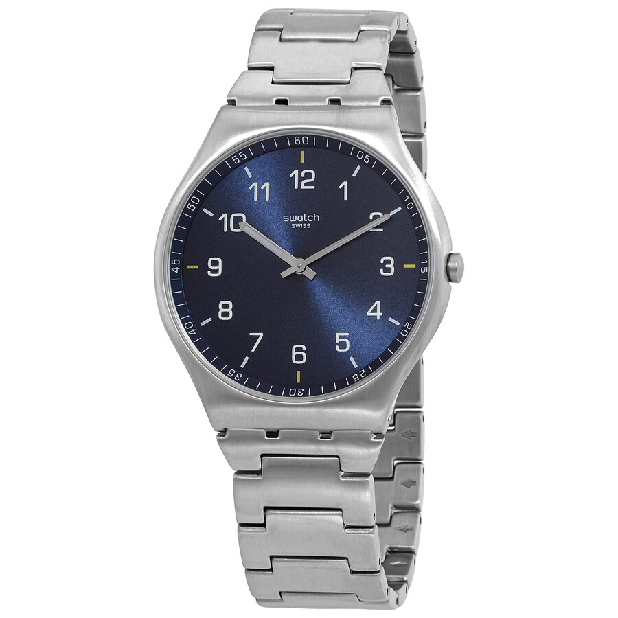 Swatch Open Box - Swatch SKIN SUIT BLUE Quartz Blue Dial Men's Watch ...