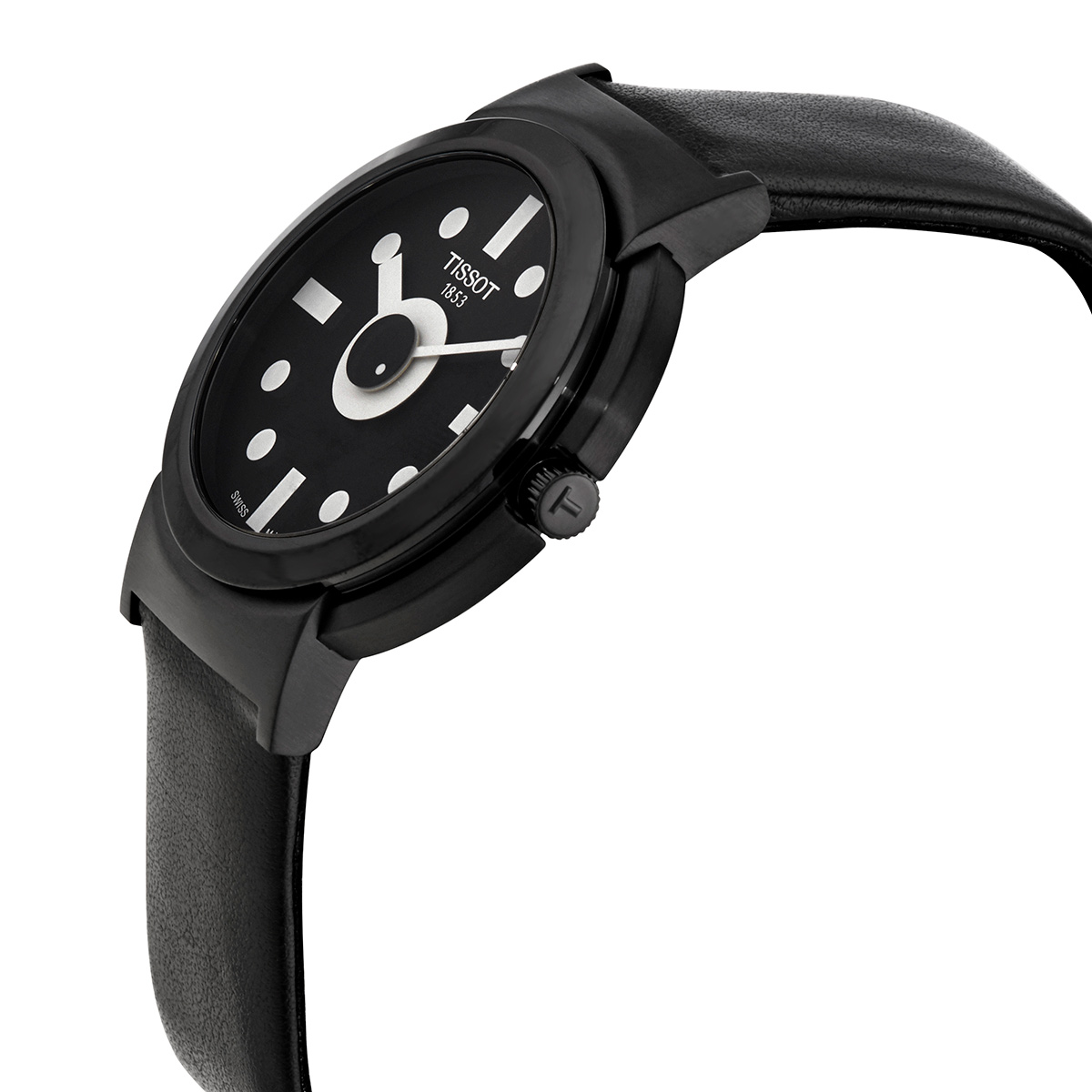 Tissot Open Box - Tissot Heritage Memphis Quartz Black Dial Men's Watch ...