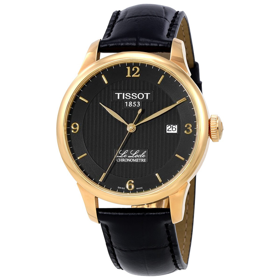 Tissot Open Box - Tissot Le Locle Automatic COSC Black PVD Men's Watch T006.408.36.057.00 - T ...