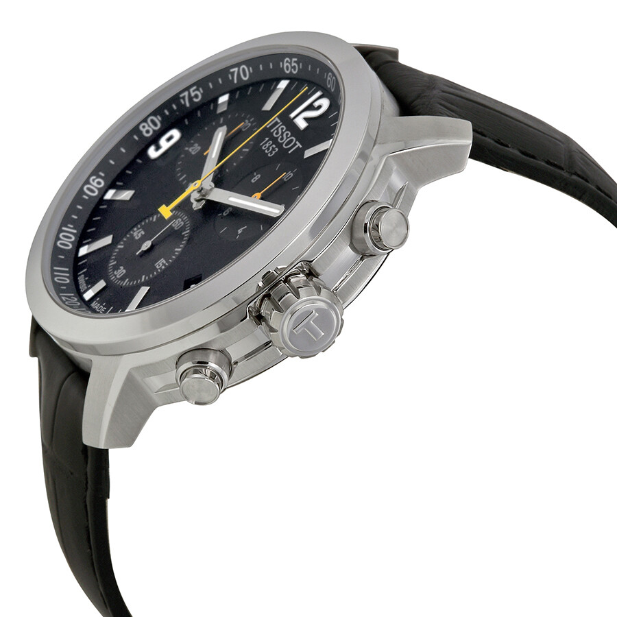 Tissot Open Box - Tissot PRC 200 Chronograph Black Dial Men's Watch T0554171605700 T055.417.16 ...