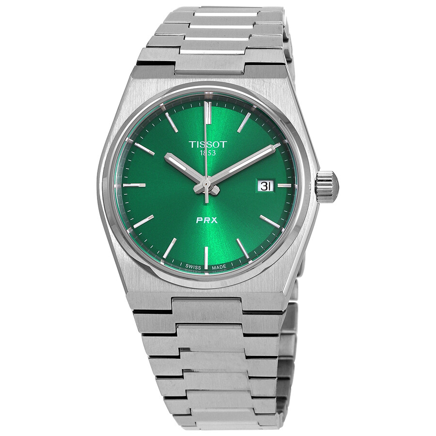 Tissot Open Box - Tissot PRX Quartz Green Dial Unisex Watch ...