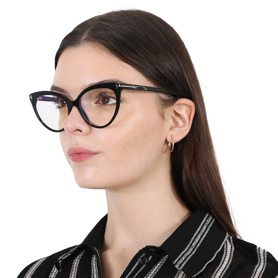Tom Ford Open Box - Tom Ford Blue Light Block Cat Eye Ladies Eyeglasses ...