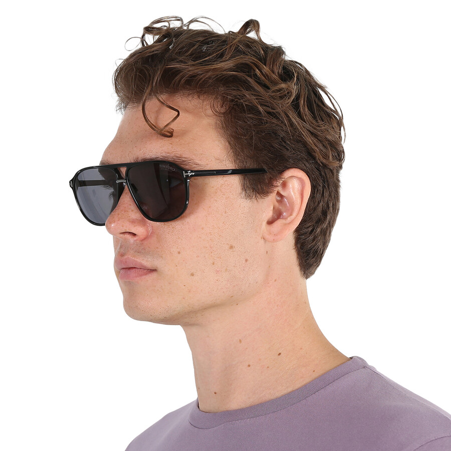 Tom Ford Open Box - Tom Ford Bruce Polarized Smoke Navigator Men's ...