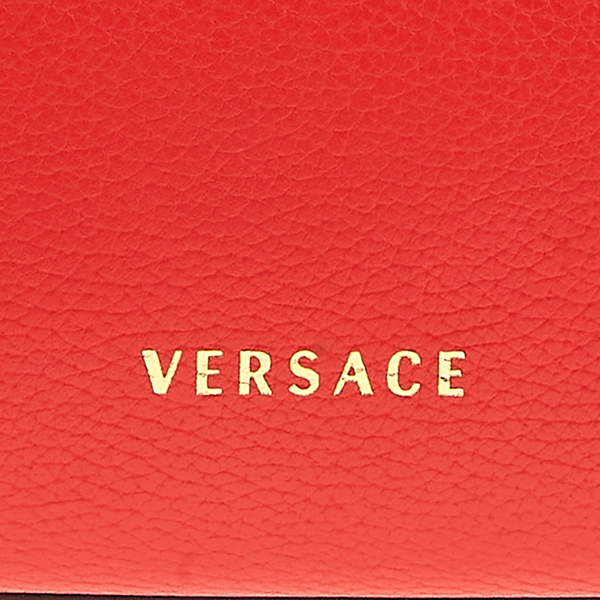 Versace Open Box - Versace Ladies Red Leather La Medusa Small Handbag ...