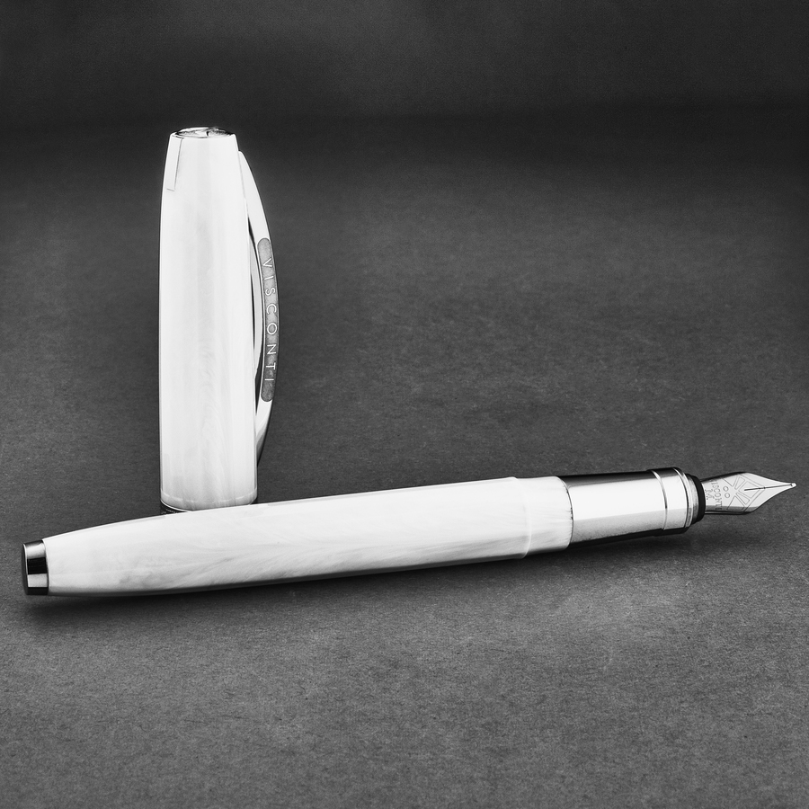 Visconti Open Box - Visconti 'Venus' White Medium Nib Fountain Pen ...