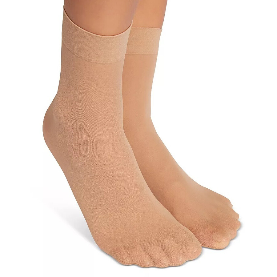 Wolford Open Box - Wolford Gobi Nude 8 Socks Set of 6, Size Medium ...