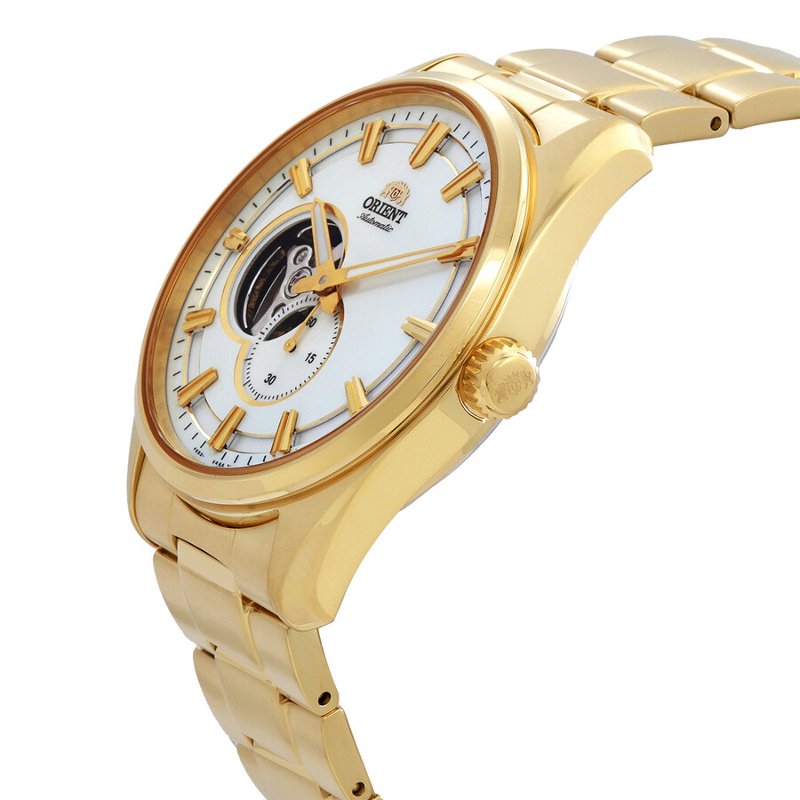 Orient Contemporary Semi Skeleton Automatic White Dial Men's Watch RA ...