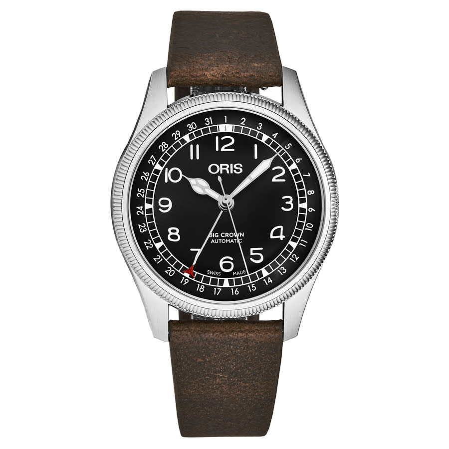 Oris Big Crown Automatic Black Dial Men's Watch 754 7785 4084-SET ...