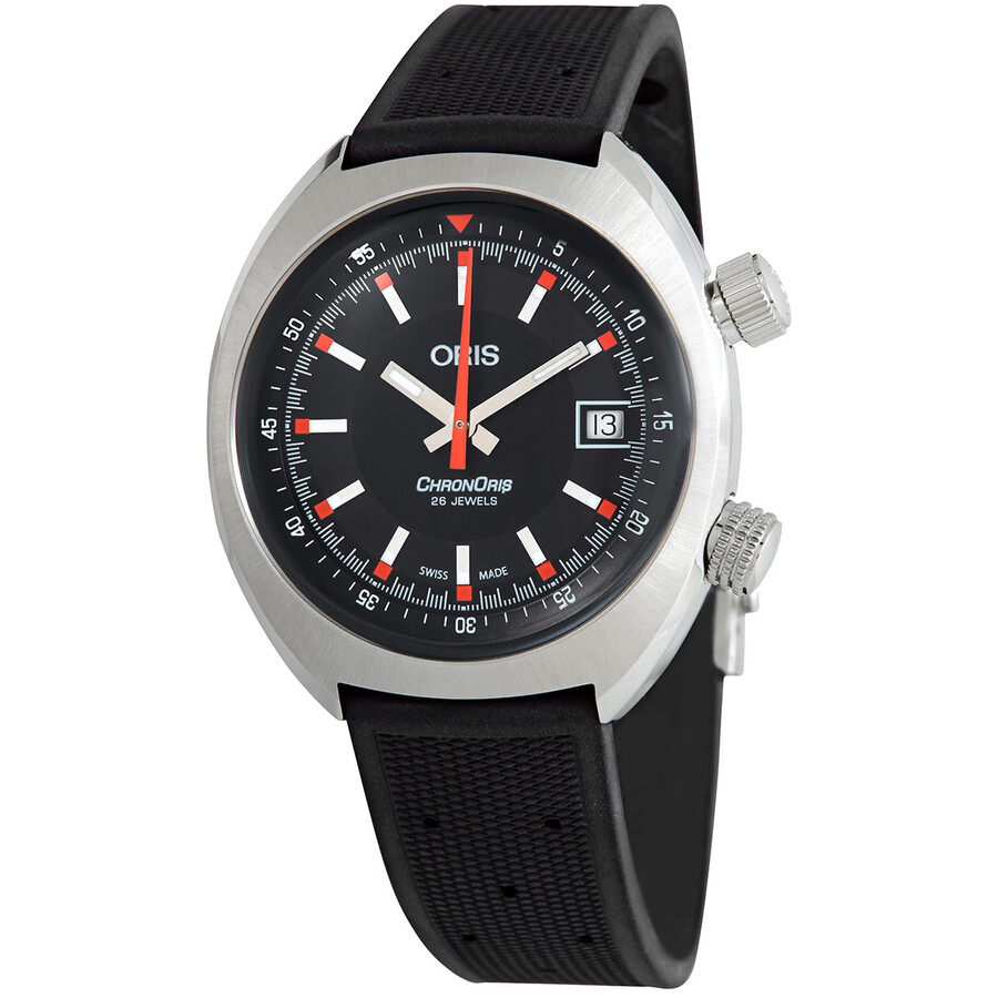 Oris Chronoris Automatic Black Dial Men's Watch 01 733 7737 4054-07 4 ...