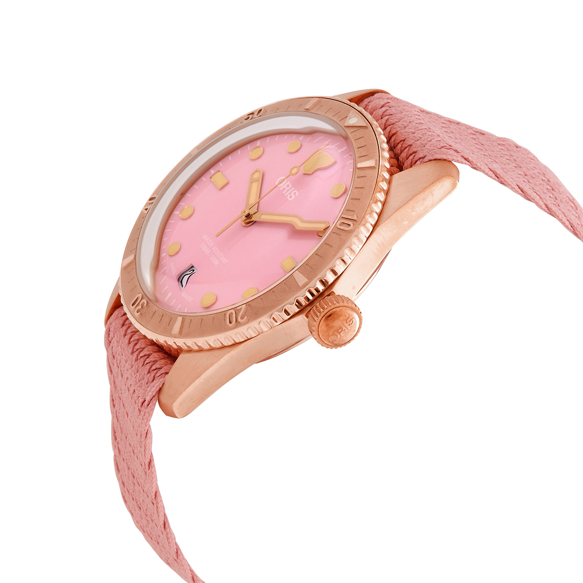 Oris Divers Sixty-Five Automatic Pink Dial Unisex Watch 01 733 7771 ...