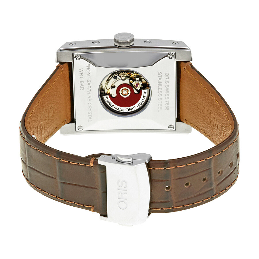 Oris Rectangular Automatic Silver Dial Men's Watch 582-7658-4061LS 01 ...