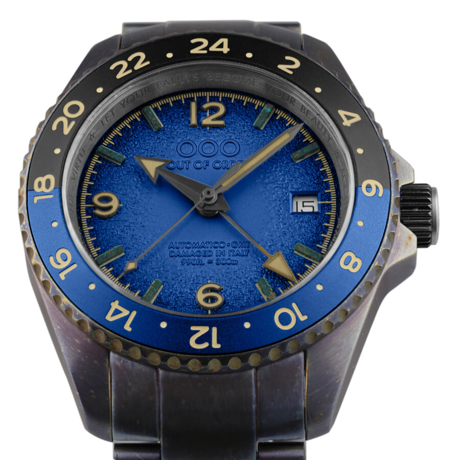 Out Of Order Trecento Automatic Blue Dial Men's Watch OOO.001-24.BL ...