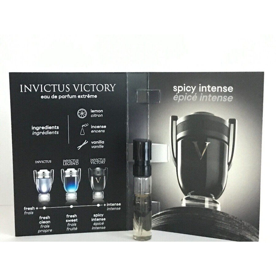 Paco Rabanne Invictus Victory 0.05 Eau De Parfum Extreme Spray Vial For ...
