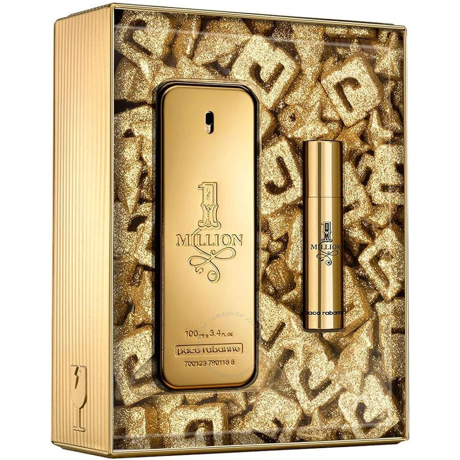 Paco Rabanne Men's 1 Million Gift Set Fragrances 3349668576852 ...