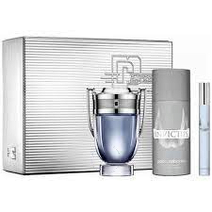 Paco Rabanne Men's Invictus Gift Set Fragrances 3349668580927 ...