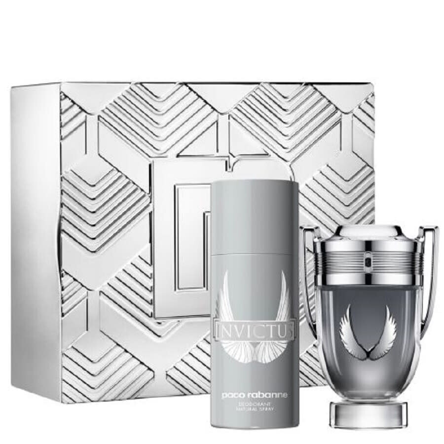Paco Rabanne Men's Invictus Platinum Gift Set Fragrances 3349668608164 ...