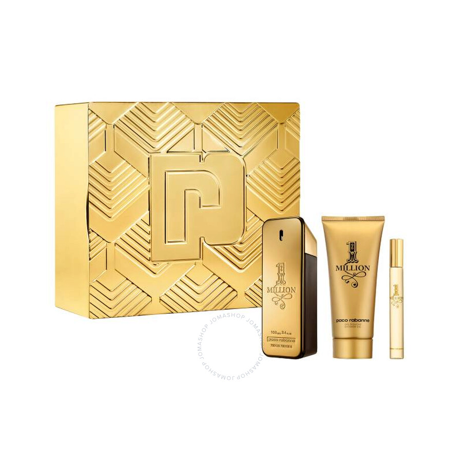 Paco Rabanne Men's One Million Gift Set Fragrances 3349668607914 ...