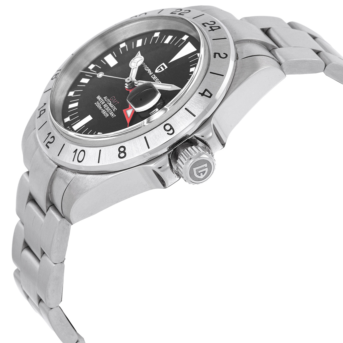 Pagani Design Explorer II Freccione GMT Automatic Black Dial Men's ...