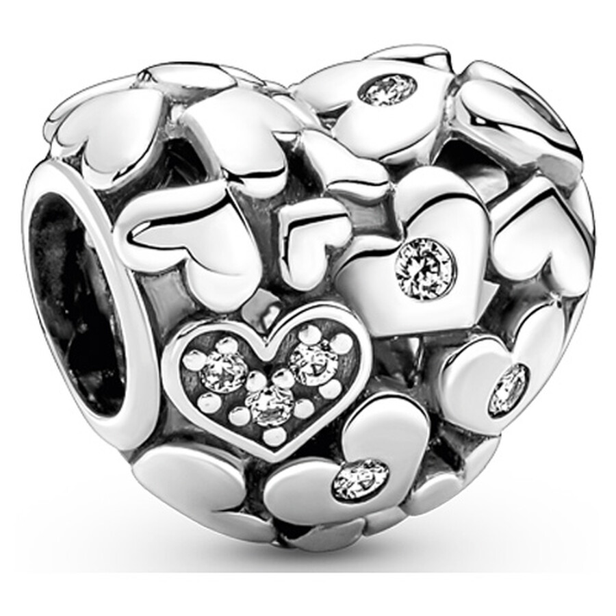 Pandora Sparkling Openwork Heart Charm 791061C01 5700302972696 ...