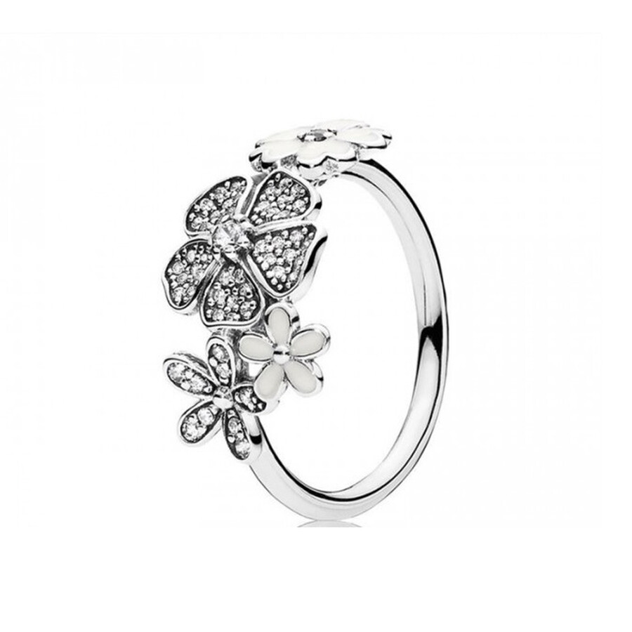 Pandora Sterling Silver Shimmering Bouquet Ring, Size 52 190984CZ-52 ...