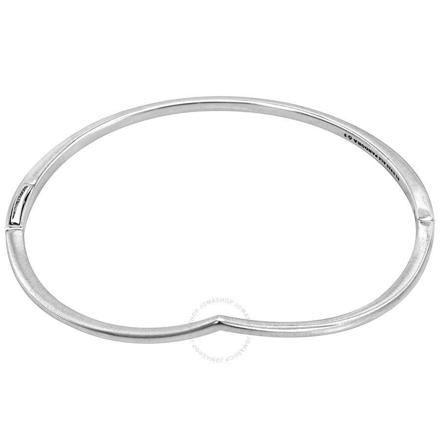 Pandora Sterling Silver Wishbone Bangle 597791-3 - Ladies Jewelry ...