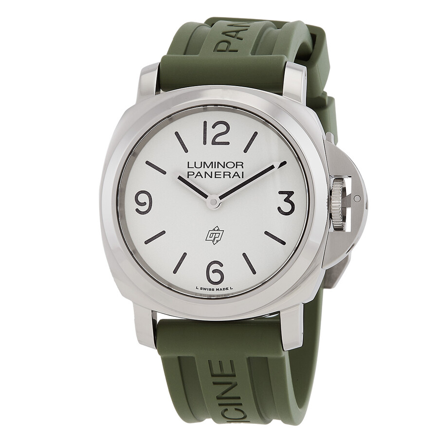 Panerai Luminor 44mm Base Logo Automatic White Dial Men's Watch ...