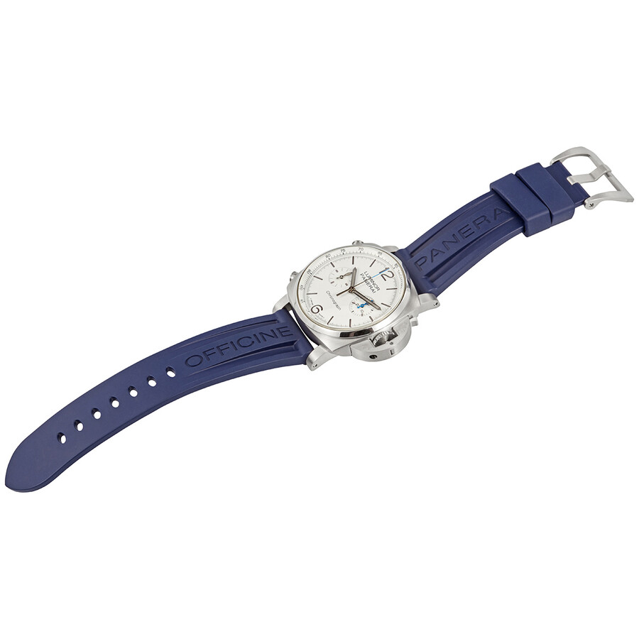Panerai Luminor Chronograph Automatic White Dial Men's Watch PAM01218 ...