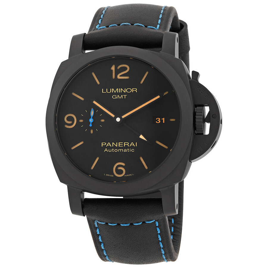 Panerai Luminor GMT Automatic Black Dial Men's Watch -NEW PAM01441 ...