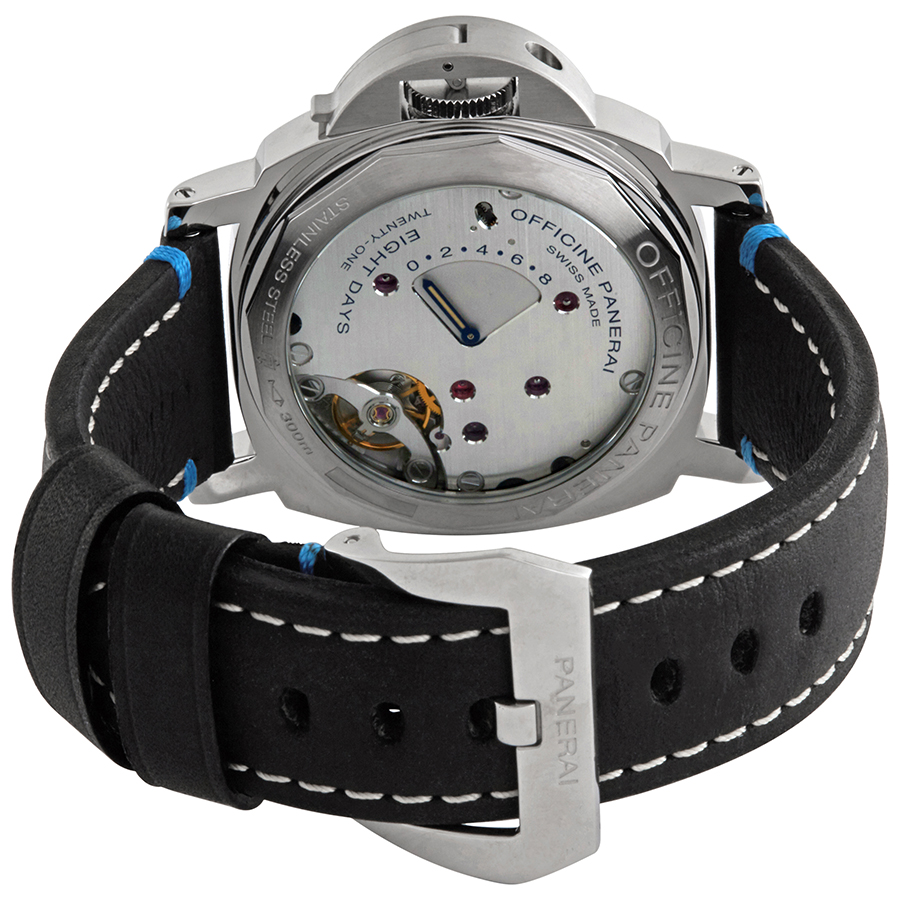 Panerai Luminor Left-Handed Hand Wind Black Dial Men's Watch PAM00796 ...