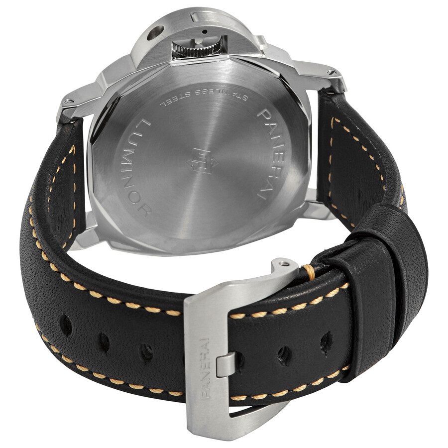 Panerai Luminor Logo Hand Wind Black Dial Men's Watch PAM01084 ...