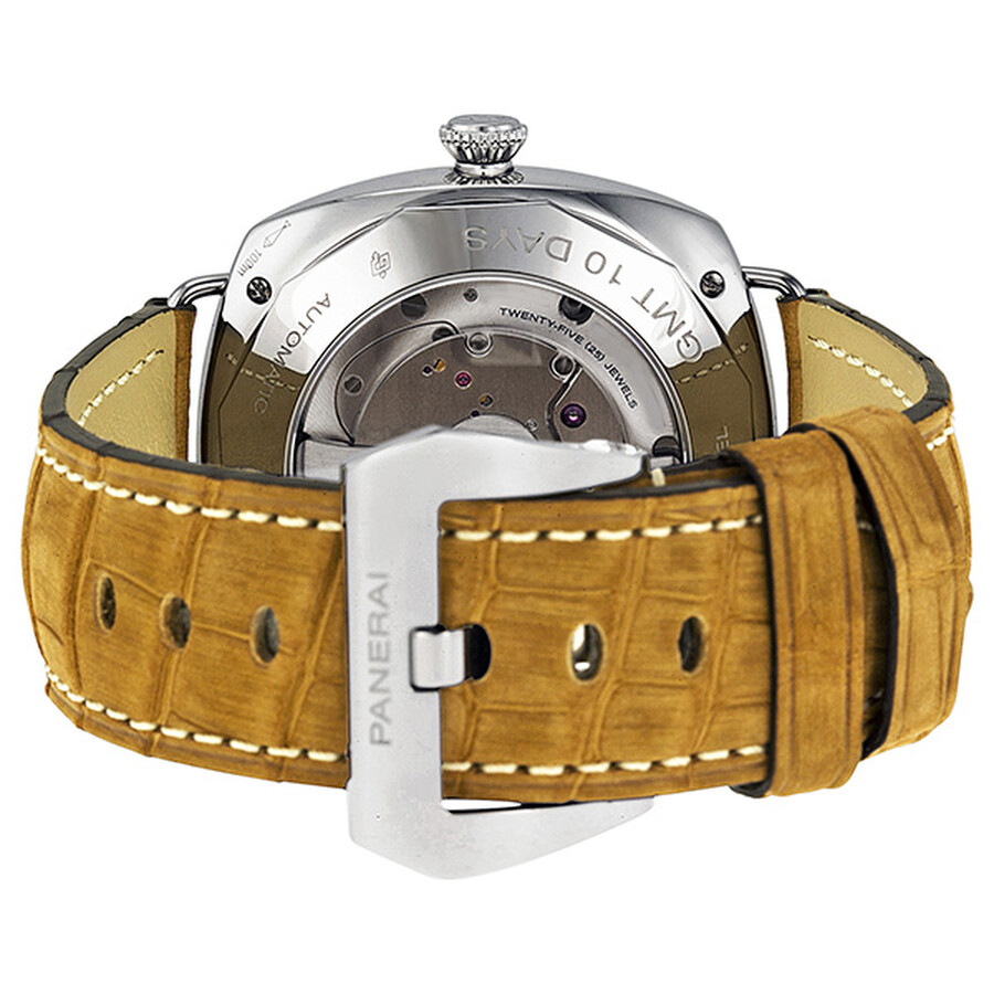 Panerai Radiomir 10 Days GMT Black Dial Brown Leather Men's Watch ...